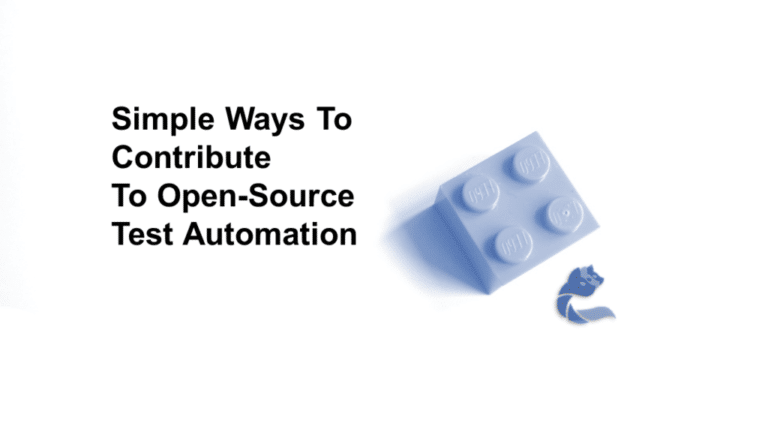 The Simple Ways To Contribute To Open Source Test Automation